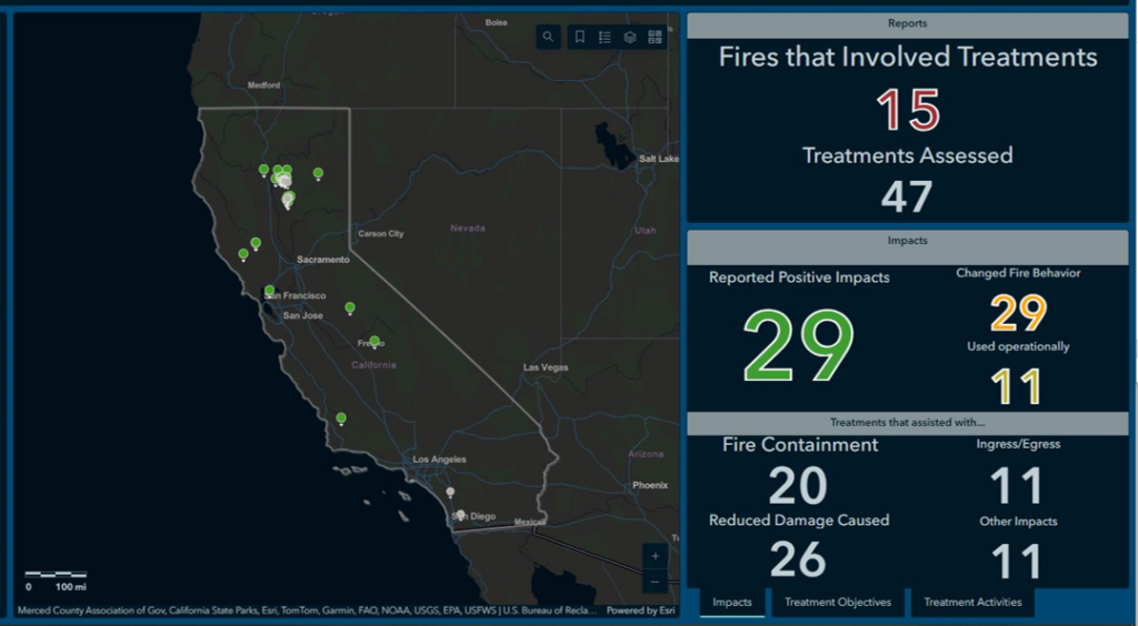 CAL FIRE Dashboard Shows Effectiveness of Fuels Treatments on Recent ...